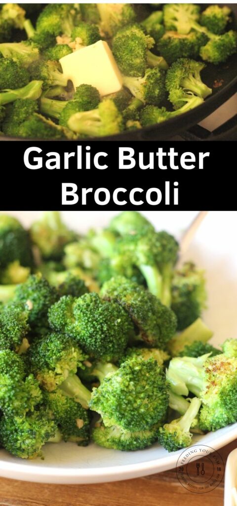 Easy Garlic Butter Broccoli Side Dish - Feeding Your Fam