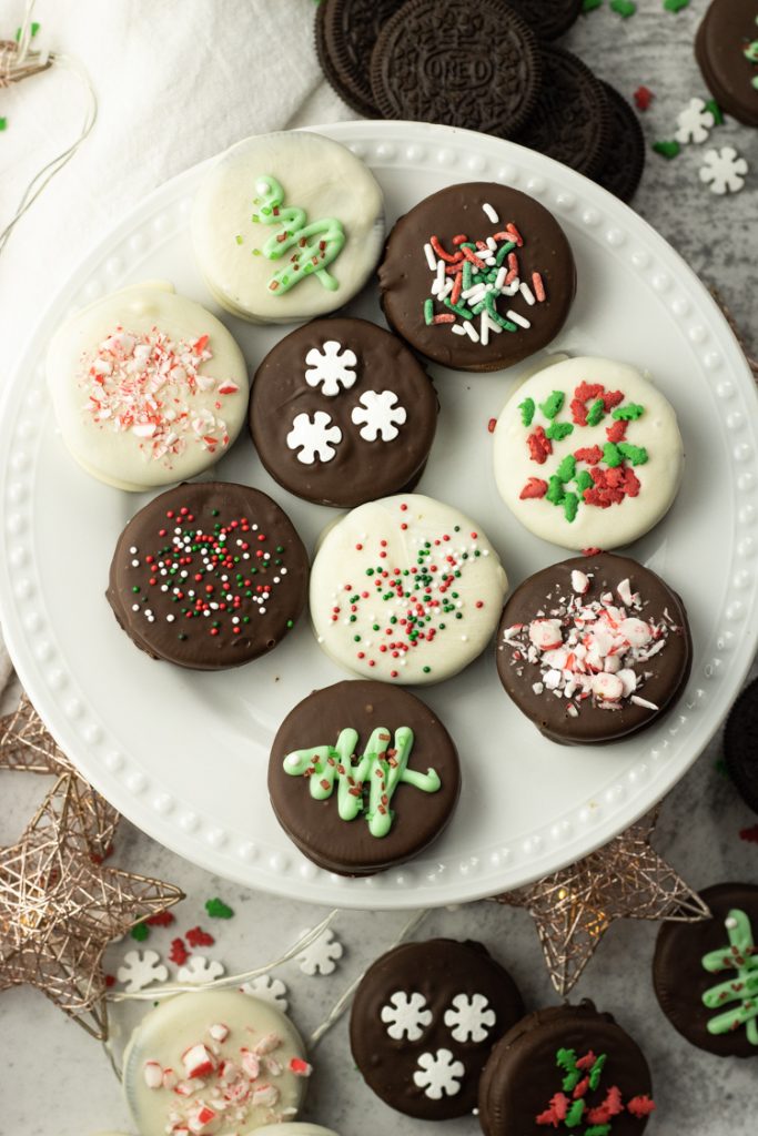 Easy Chocolate Dipped Oreos - Feeding Your Fam