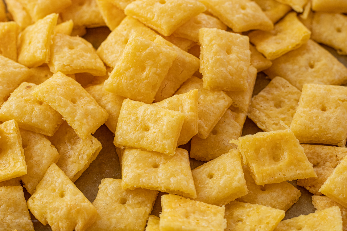 Easy, Homemade Cheese Crackers - Feeding Your Fam