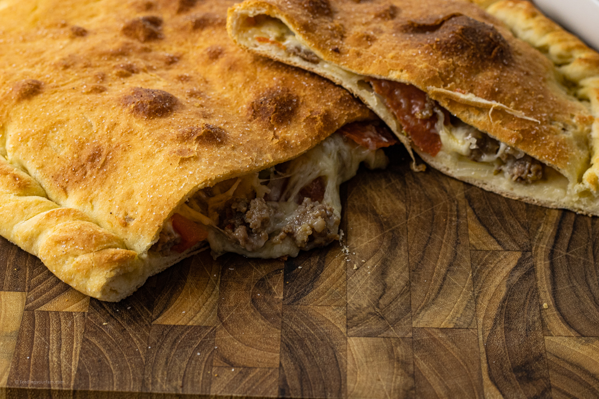 Homemade Calzone - Feeding Your Fam