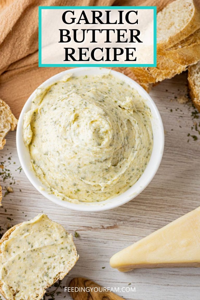 4 Ingredient Garlic Butter Recipe - Feeding Your Fam