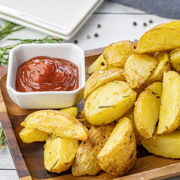 Crisp Roasted Golden Potatoes - Feeding Your Fam