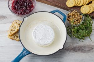 Baked Brie with Cranberries and Walnuts - Feeding Your Fam