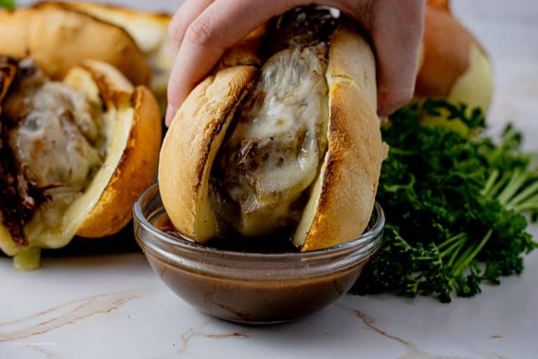 Slow Cooker French Dip - Feeding Your Fam