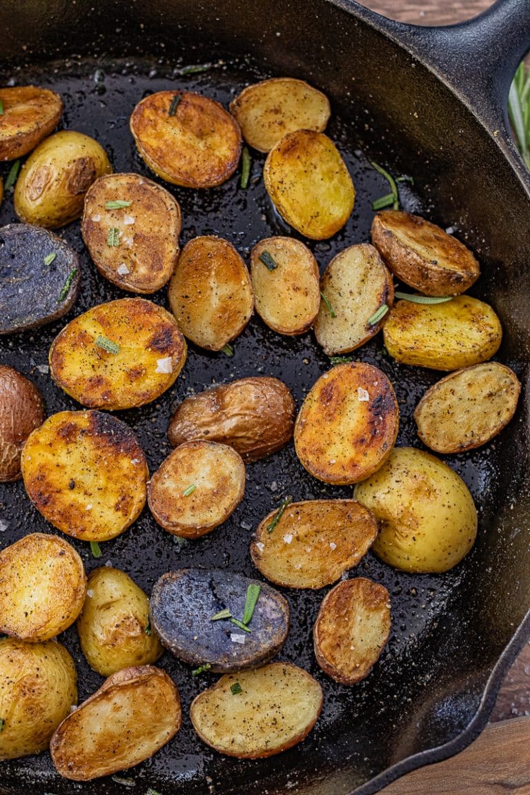 Crispy Cast Iron Skillet Potatoes, A Must Have Side Dish - Feeding Your Fam