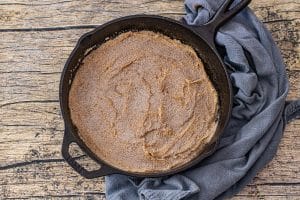 Cast Iron Skillet Snickerdoodle Cookie Cake - Feeding Your Fam