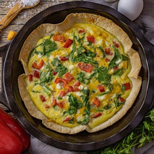 Easy Cheesy Tortilla Egg Bake: The Perfect Breakfast - Feeding Your Fam