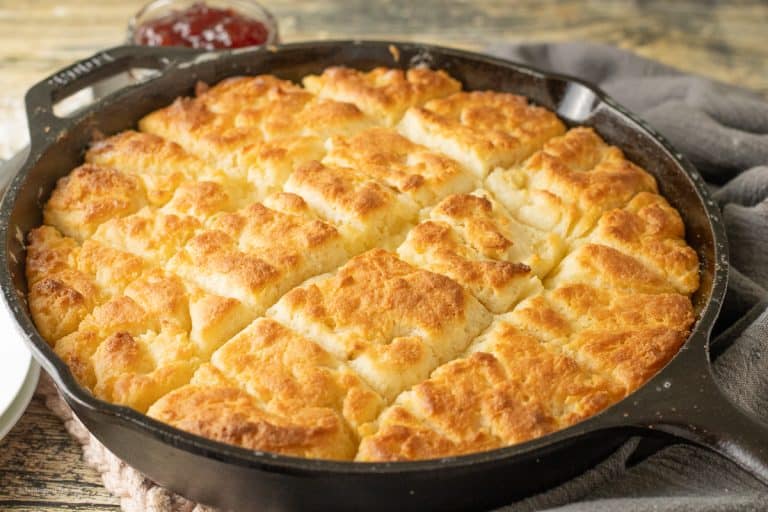 Easy Butter Swim Biscuits (Cast Iron Skillet Recipe) - Feeding Your Fam
